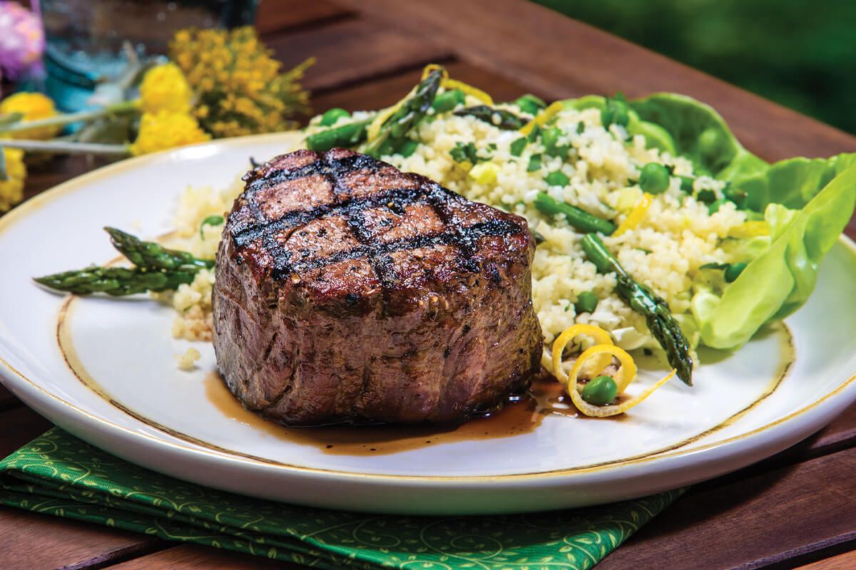 Filet Mignon with Couscous Salad