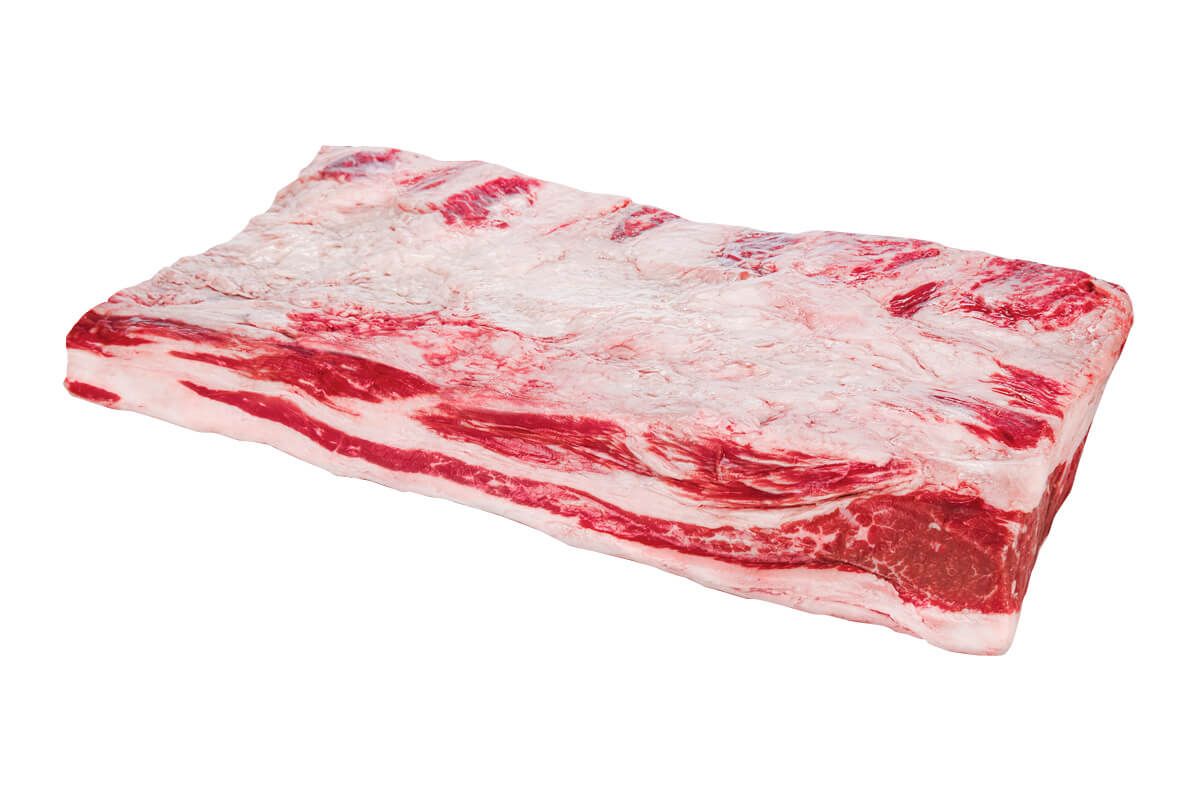Beef cut popular to cure for beef bacon.